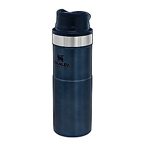 Stanley Classic Trigger Action Travel Mug 0.47L / 16OZ Nightfall ? Leakproof Cup | Hot & Cold Thermos Bottle | Vacuum Insulated Tumbler for Coffee, Tea & Water | BPA Stainless-Steel Travel Flask