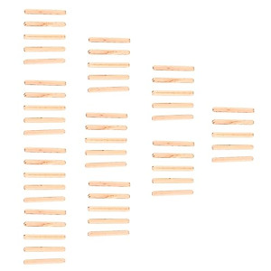 50Pcs Cabinet Drawer Round, M8 by 60Mm Dowels Kallax Dowels 101339 Fluted Wooden Craft Dowel Pins Rods (M6*50(50PCS))