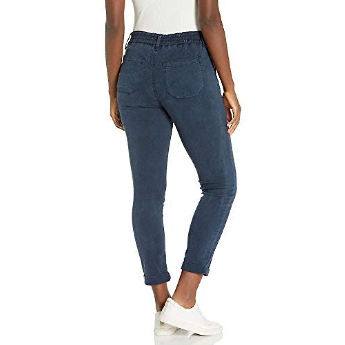 PAIGE Women's Drawstring Cuffed Pant, French Waters, 31
