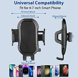 Lopnord Car Cup Phone Holder for Cars, Universal Cup Holder Phone Mount, Adjustable Cupholder Phone Holder Fit for iPhone Samsung Google and 4-7 inch Phone