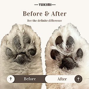 YUKIMI Premium Amino Acid Paw Cleanser with Silicone Bristle Brush for Dogs & Cats | Dermatologist Certified Hypoallergenic | Hydrating, Soothing, Deodorizing, Moisturizing | pH Balanced - 5.0 Fl Oz