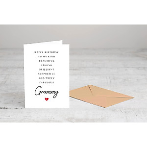 Grammy Birthday Card Poem - Amazing Grammy Gift - Birthday Card Grammy - Special Grammy Birthday Card - Birthday Card For Grammy
