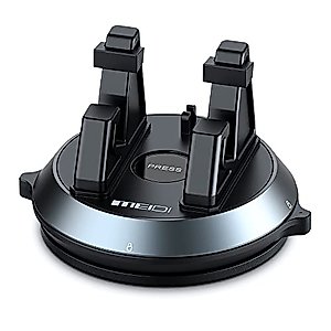 MEIDI [Double Suction] Dashboard Phone Holder, Car Phone Holder Mount, Removable Car Cell Phone Cradle, Rotatable Desk Phone Holder for Car, Compatible with All Smart Phones (Black)