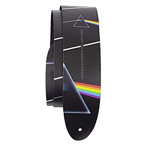 Perri's Leathers, Official Pink Floyd Licenced Leather Guitar Strap, Direct to Leather Series, Anti-Slip, Adjustable from 42.5" to 56" Inch, Compatible w/All Button Lock Systems