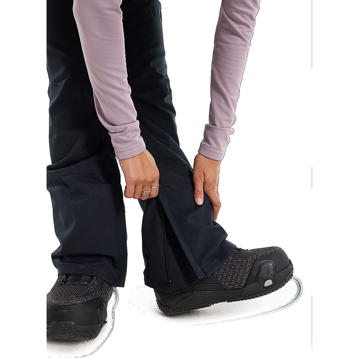 Burton Women's Avalon 2L Stretch Bib Pants (Short), True Black, M