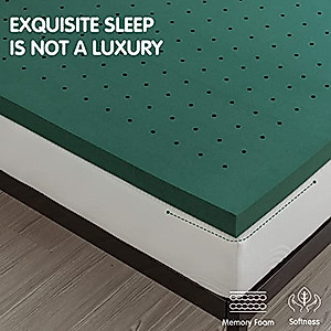 CHUN YI 4 Inch Gel Infused Mattress Topper, Cooling Memory Foam Breathable Body Support Ventilated Mattress Pad Bedding Topper(King,4 Inch)
