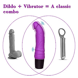 Quiet Dildo Sex Toys for Women - Beginner Vibrator Adult Toys for Female Pleasure, Hafobok G Spot Vibrator Dildos, Soft Silicone Realistic Dildo for Men, Fake Penis, Juguetes Sexuales Consoladores