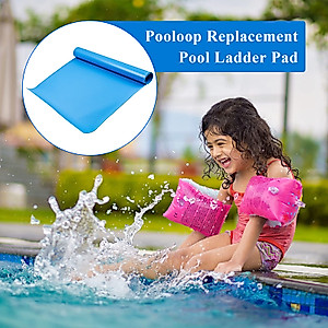 POOLOOP Swimming Pool Ladder Mat Protective Step Mat with Non-Slip Design for Protecting Vinyl Liner Pools from Wear Caused by
