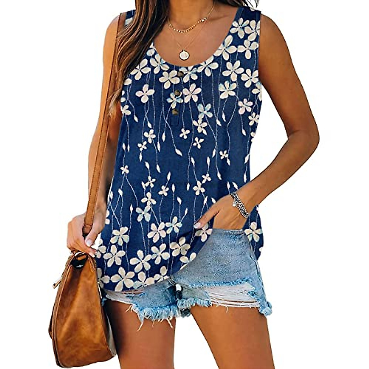 Workout Tank Tops for Women 2023 Silver Glitter Shirts for Women Button Down Shirts for Women Plus Size Sexy Workout Tops for Women Womens Tank Tops Summer Plus S（3-Blue,X-Large）