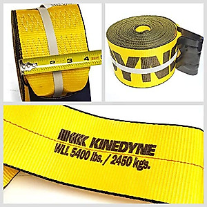 4X Kinedyne 423021 4" x30' Winch Strap 1021 Flat Hook 5400lb for Flatbed Trailer Truck