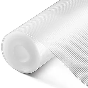 Shelf Liner for Kitchen Cabinets, Cabinet Liners Non Adhesive for Wire Shelving, Drawer Liner Non Slip, Refrigerator Liners,12 in x 20 FT, Wire Shelf Liners Cupboard Pantry