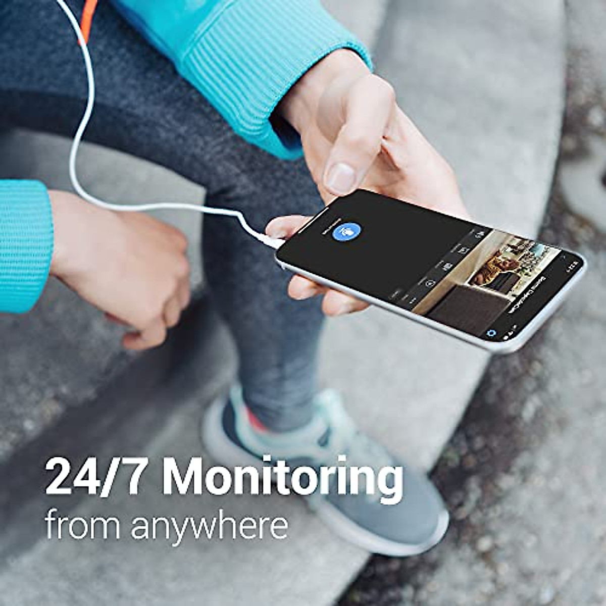 Bosma CapsuleCam Pro Baby Monitor, Indoor Security Camera with Phone app, 1080p HD WiFi Camera with 2 Way Audio, 162° Super Wide Angle, Color Night Vision, Motion & Sound Detection, Free Local Storage