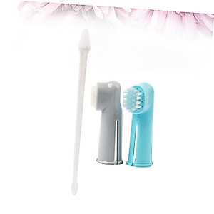 BUGUUYO 4 Set Pet Finger Toothbrush Dog Cat Finger Dog Finger Toothbrush Finger Brush for Dogs Toothbrushes Dog Teeth Scraper Pet Oral Brush Pet Finger Brush Puppy Finger Brush