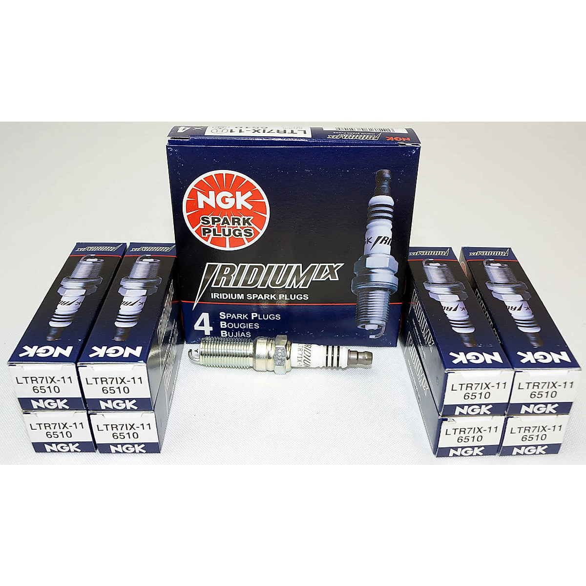 (8-Pack) NGK Spark Plugs LTR7IX-11 (Stock # 6510)