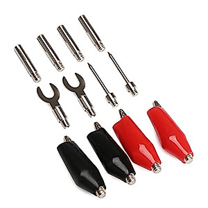 DROK® Multimeter Test Leads Kit, Replaceable Digital Multimeter Accessories, DMM Universal Combined Test Probes Cable Set, Banana Plugs Alligator Clips Replacements for Electronic Automotive