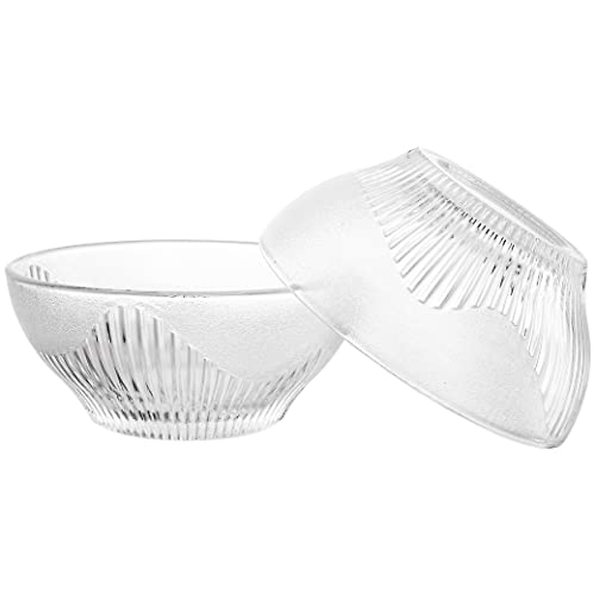 ZEAYEA Set of 12 Glass Bowls, 5 Inch Small Glass Salad Bowls, 11 oz Prep Serving Bowls, Stackable Dessert Candy Bowls for Kitchen Prep, Fruit, Ice Cream, Cereal, Snack, Dips, Nut, Dishwasher Safe