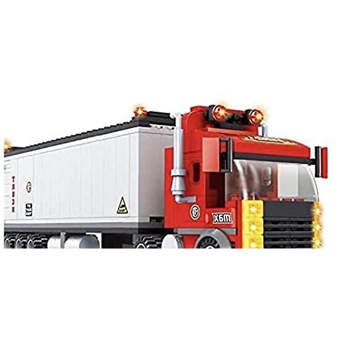 General Jim's Semi Truck Building Blocks Nicely Detailed Realistic Toy Truck Modular Building Block Bricks Model Truck or Toy Set Brick Truck for Teens and Adults