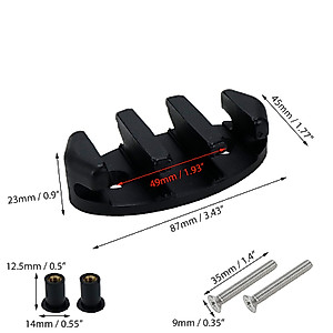 Coshar 4pcs Nylon Kayak Zigzag Anchor Cleat Set Kayak Rope Holder for Boat Secure Kayak Canoe Deck Rigging Accessories