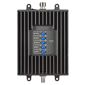 SureCall Fusion4Home Cell Phone Signal Booster up to 3000 sq ft, Boosts 5G/4G LTE, Yagi Outdoor Antenna, Home & Office Multi-User All Carrier, Verizon AT&T Sprint T-Mobile, FCC Approved, USA Company