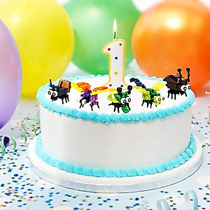 IAMGlobal 12 Mini Animal Building Blocks Toy Set, Animals Figures Stem Toys, Party Supplies Gifts Party Favor for Kids, Goodie Bags, Birthday, Carnival Prizes (A)