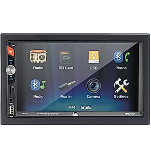 Dual DM720 7-Inch Double-DIN in-Dash Mechless Receiver with Bluetooth