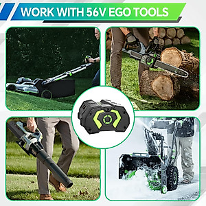 56V 5.0Ah Lithium-Ion Battery Replacement for EGO Power+ BA2800T for Equipment，Compatible with All Power 56V EGO Power+ Tools