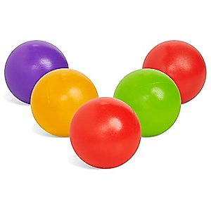 Botabee Set of 5 Multi-Colored Replacement Ball for Ball Popper Toys - Vibrant and Durable Plastic Balls Balls in Assorted Colors - Compatible with Various Ball Popping Games and Toys
