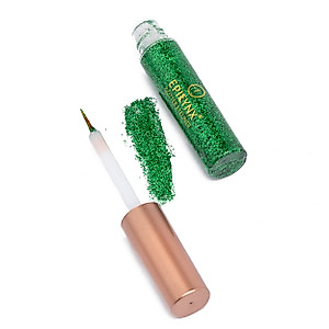 EPILYNX by Dr. Liia Hypoallergenic Eyeliner, Glitter Liquid Eyeliner I Gluten Free and Vegan for Sensitive Skin (7: Green)