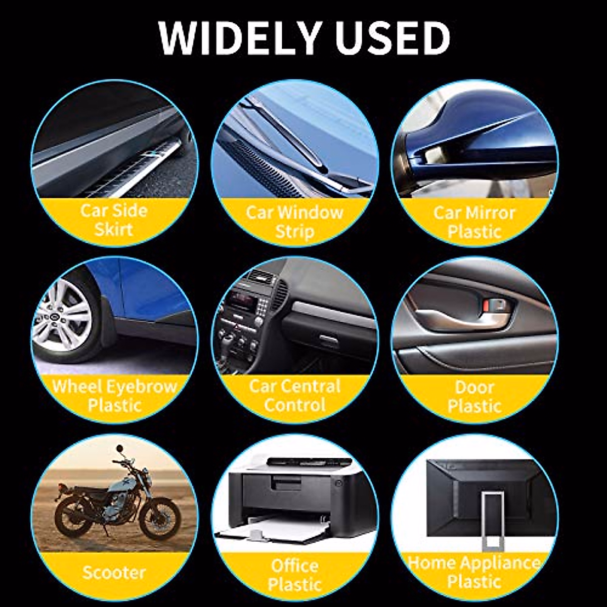 GELIVABLE Car Plastic and Trim Restorer, Cleaning Wipes Kit for Vehicle Ceramic Plastic Coating Trim Restore, Protects Auto from Water, Acid Rain, UV and Dirt, Prevents Fading and Cracking