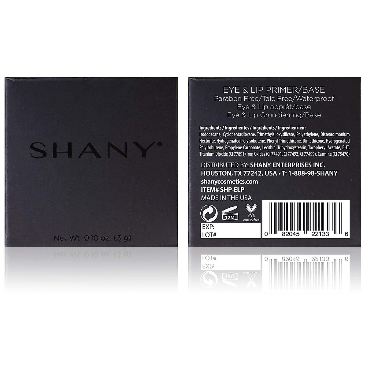 SHANY EYE & LIP Primer/Base - Paraben Free/Talc Free - Waterproof
