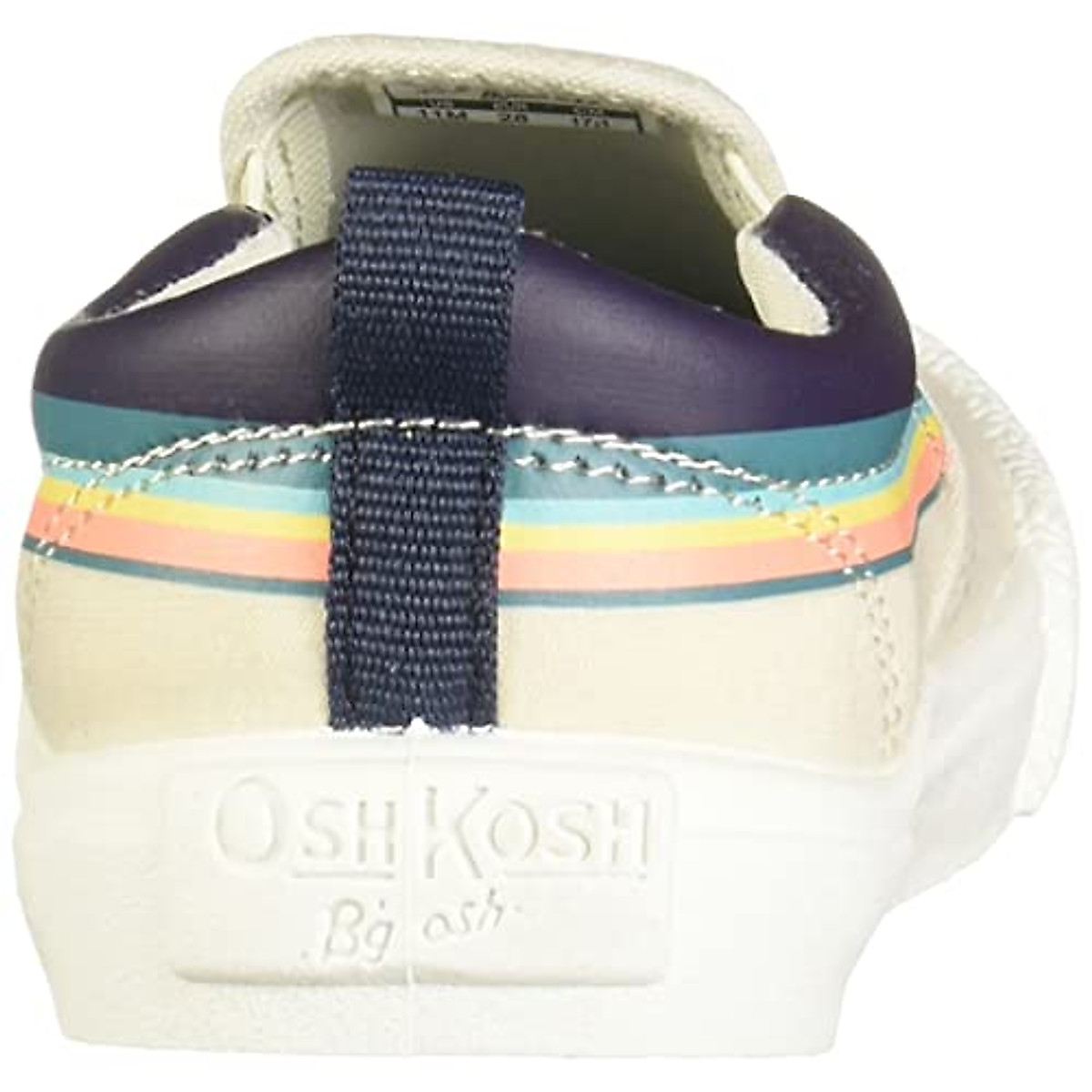 OshKosh B'Gosh boys Oatis Sneaker, White Multi, 8 Toddler US