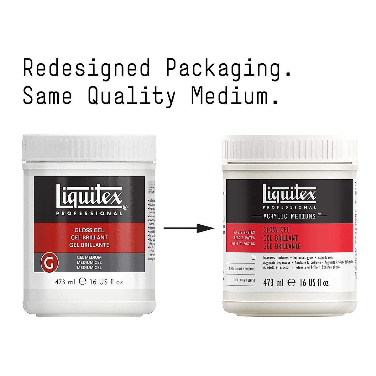 Liquitex Professional Gloss Gel Medium, 473ml (16-oz)