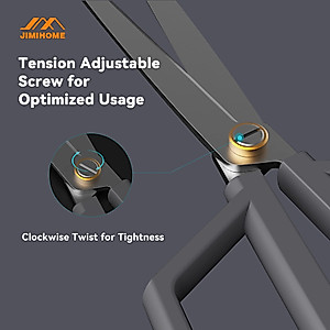 JIMIHOME Household Tool Essential Safety Craft Scissors Left Right Handed Tension Adjustable Protective Sheath Precision Light Duty Home Office Ground Blades Anti-slipping Resist Rusting