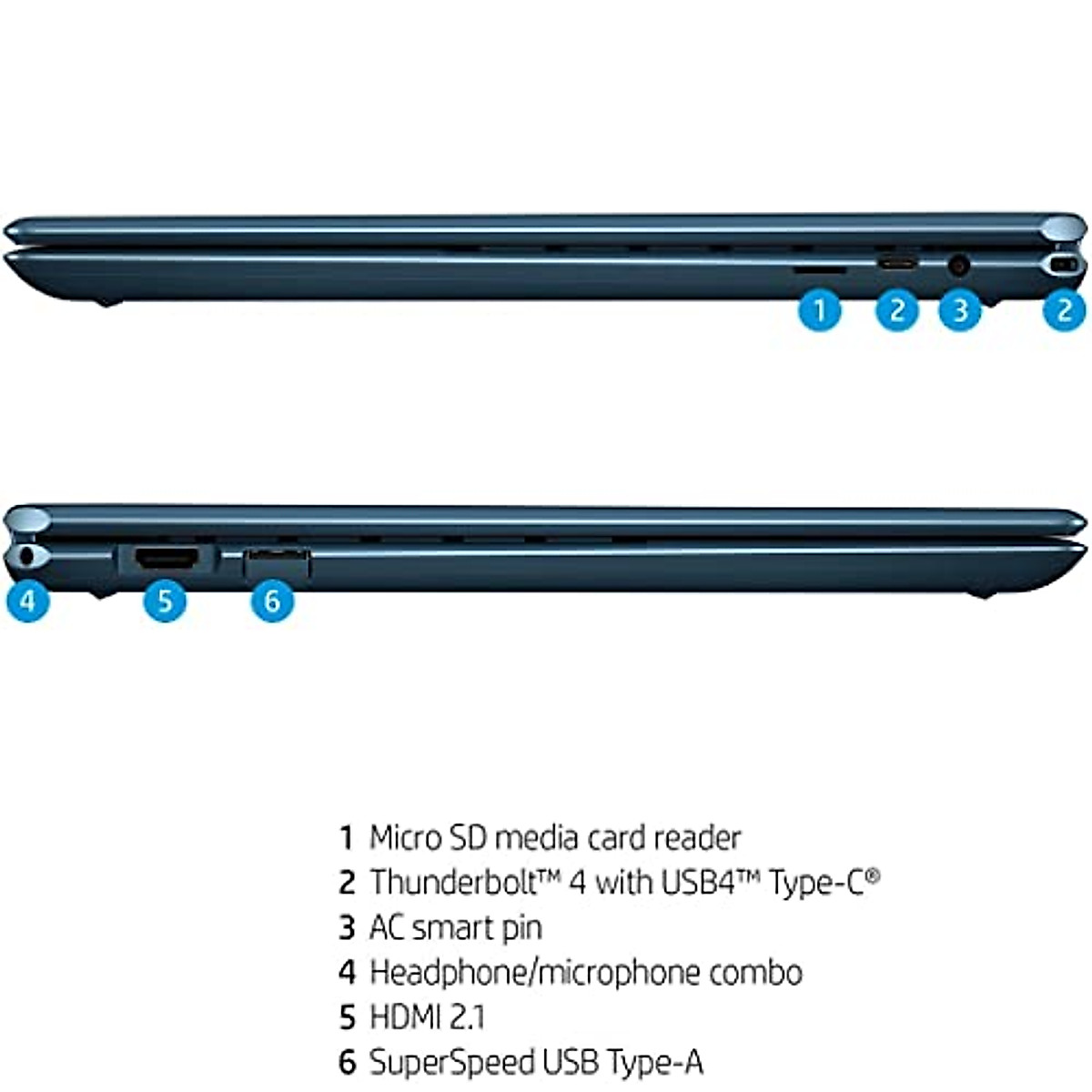 HP Spectre 2-in-1 Business Laptop, 16" 3K+ (3072x1920), 12th Gen Intel 14-Core i7-12700H Evo, 16GB RAM, 1TB PCIe SSD, TB 4, FP Reader, Backlit, Alex Built-in, Pen, SPS HDMI 2.1 Cable, Win 11