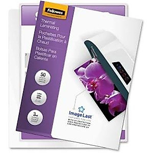 FELLOWES 52225 ImageLast(TM) Laminating Pouches, Letter, 50pk (3Mil)
