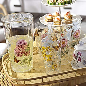 Lenox Butterfly Meadow Melamine 4 Piece Highball, 1.4 LB, Multi