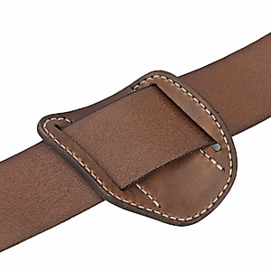 Tourbn Tourbon Leather Pocket Folding Knife Sheath for Belt EDC Holster Man Cross Draw Right Side Carry Open Top Trapper Knives Carrier