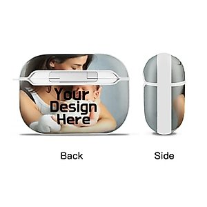 Custom Airpods Case Custom AirPods Pro Case Personalized Airpod Case with Keychain Personalized Your Photo/Text/Name Airpods Case for Men and Women