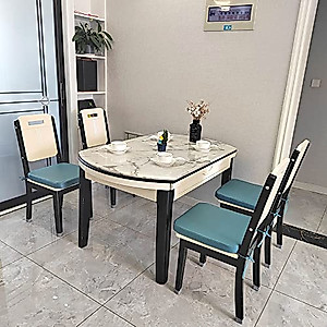 Wuisimiy Patio Furniture Cushions，PU Water Proof Patio Chair Cushion with Ties 16x16in for Garden Patio Funiture ，2 Pack Blue