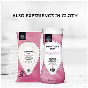 Summer's Eve 5 in 1 Simply Sensitive Cleansing Wash for Sensitive Skin, 15.0 FL OZ - 2 Pack