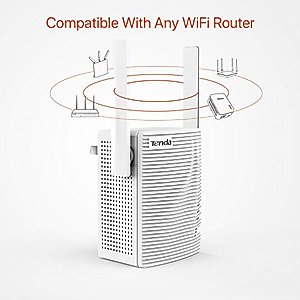 Tenda A301 300Mbps WiFi Range Extender Signal Booster Repeater, with Intelligent Signal Indicator 2 Antenna Add Coverage up to 1200 sq.ft. in Your House, Easy Setup