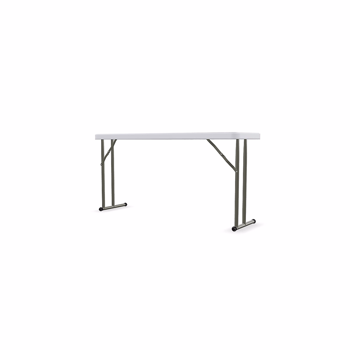 PRO&Family White Rectangle Adjustable Desk Seminar Folding Table Conference Conference Table Plastic Table Banquet Tables Skinny Folding Table (5, 18" x 60")