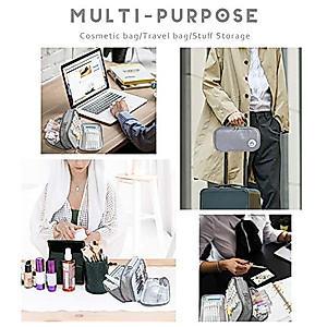 Large Capacity Pencil Case, Stationery Storage Pen Bag Box Handheld Makeup Pouch Holder Multi-Compartment Organizer College School Office Supplies for Student Teen Kid Adult