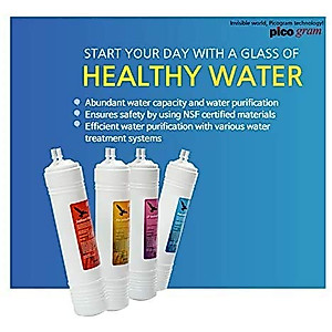 picogram Coconut-Based Under-Sink Water Filter Set 8" 11" (8" (19.5cm))