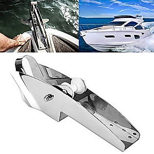 Anchor Holder, Anchor Bracket, Strong Silver Stainless Steel Lightweight for Boat Boat Accessory Boat Part 16.5-33lbs Anchor
