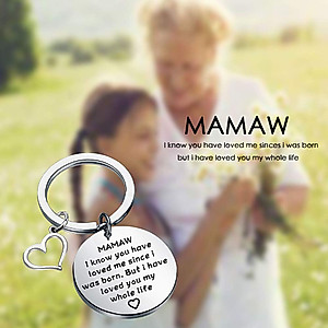 MAOFAED Mamaw Gift Mother’s Day Gift Grandma Thank You Gift I Have Loved You My Whole Life (mamaw i know)