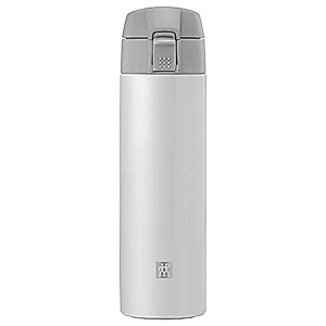 ZWILLING Thermo Travel Bottle, 15.2 oz, Silver-White