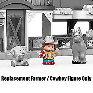 Replacement Part for Fisher-Price Little People Caring for Animals Farm - DWC31 and CHJ51 ~ Replacement Farmer/Cowboy Figure