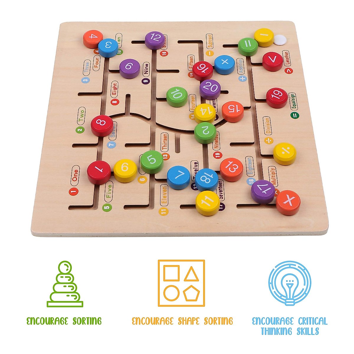 Boxiki Kids Montessori Toys. Learn to Count with Our Baby Toys That are Made of Wood! an Amazing Way to Learn Numbers and Colors.