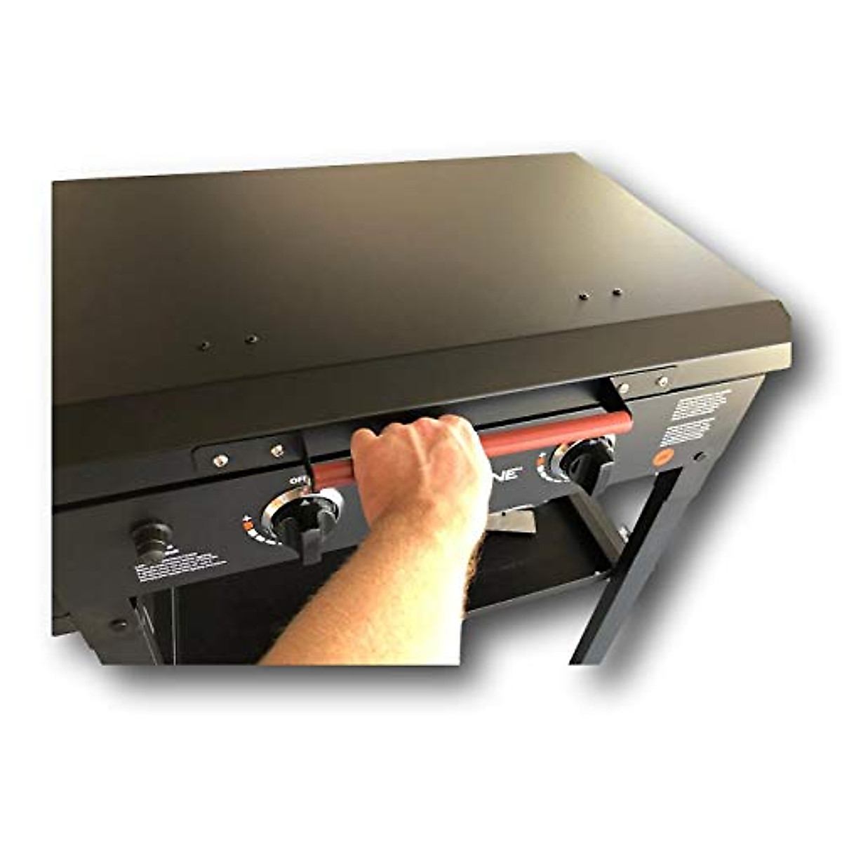 UTV GIANT Griddle Lid Cover fits 28in Blackstone Griddle, Powder Coated Black Aluminum Lid Storage Cover for 28 Inch Blackstone Griddle - Made in USA